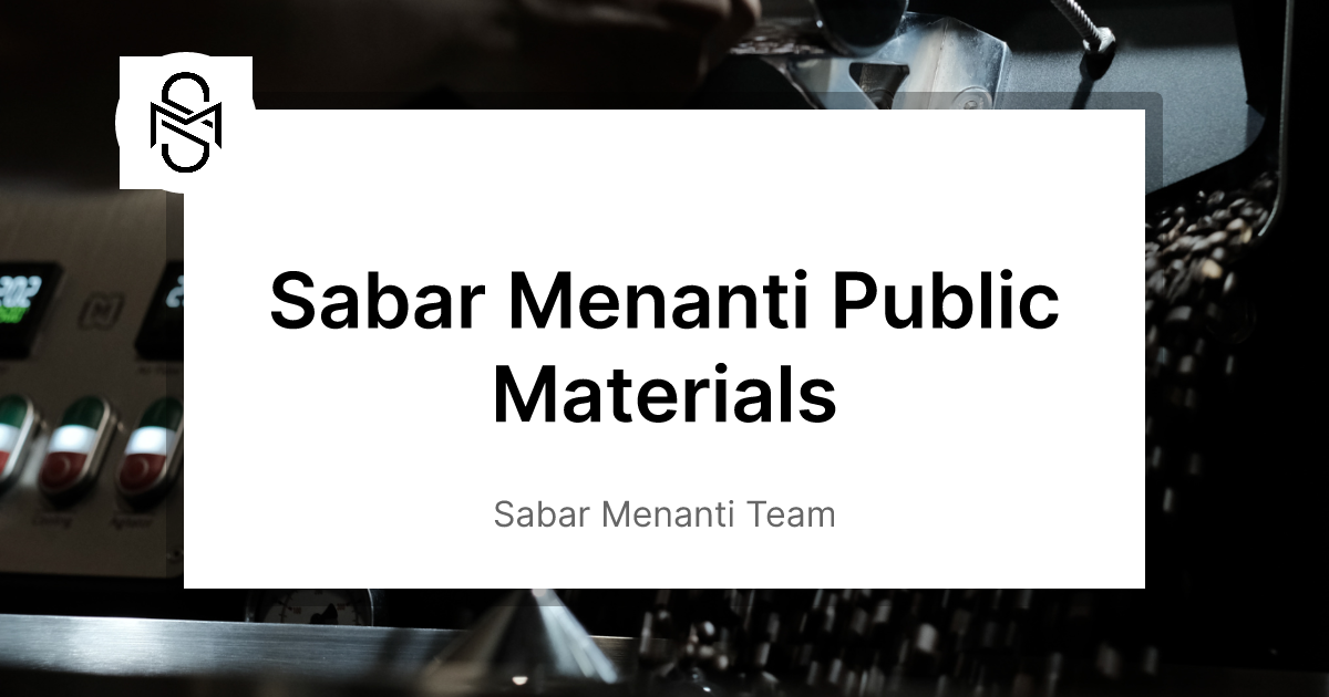 Sabar Menanti Public Materials
